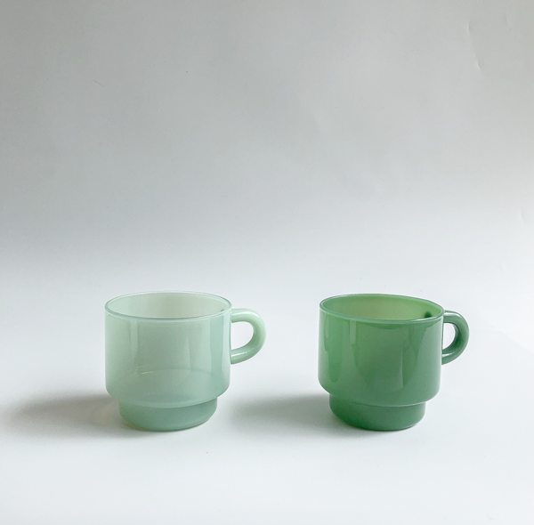 Stackable Jadeite Coffee Mugs by PROSE Tabletop – Emporium of the ...