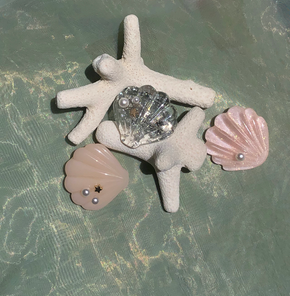 The Ariel Shell Hair Clips by Veronique – Emporium of the Modern Man